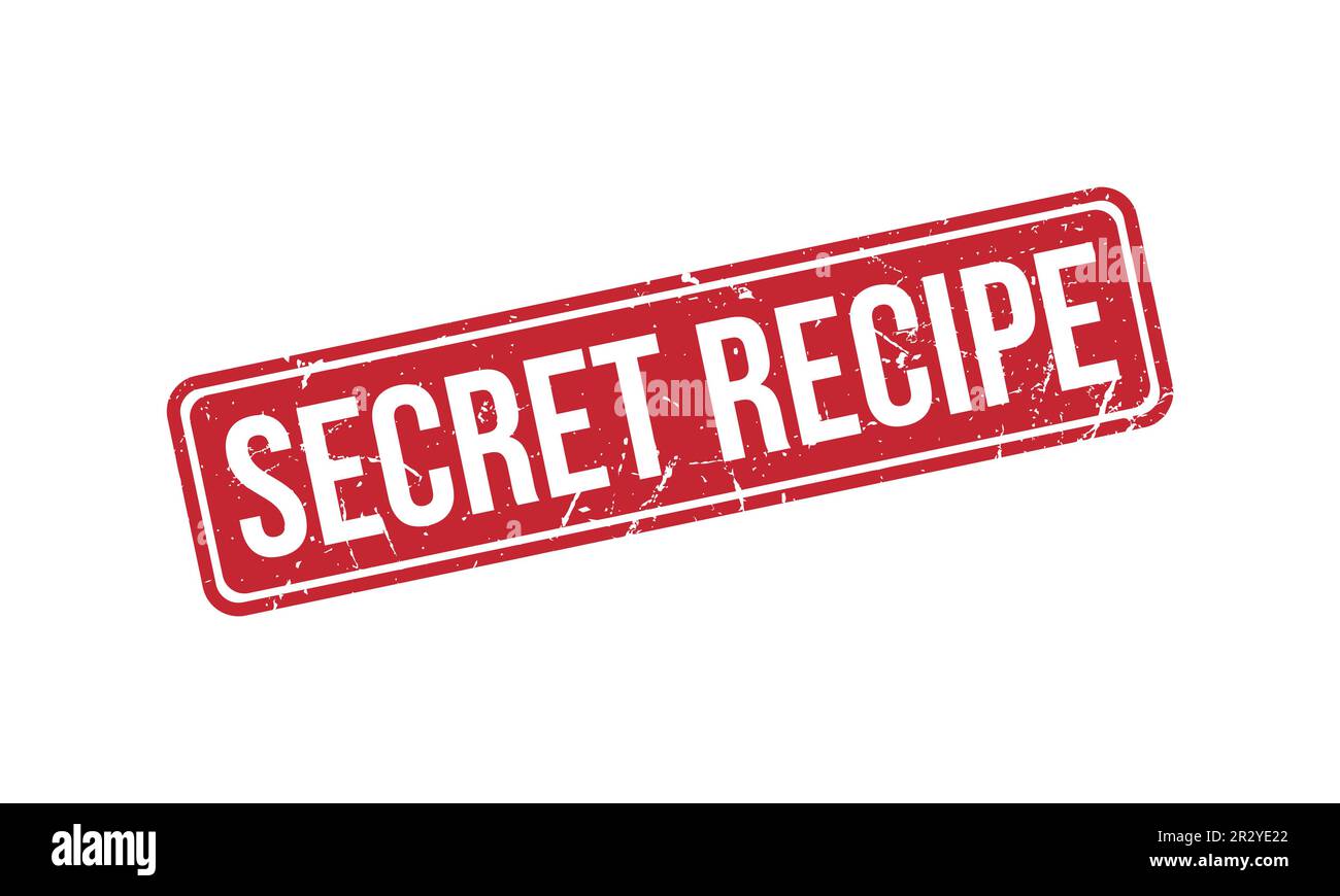 Secret recipe rubber stamp hi-res stock photography and images - Alamy
