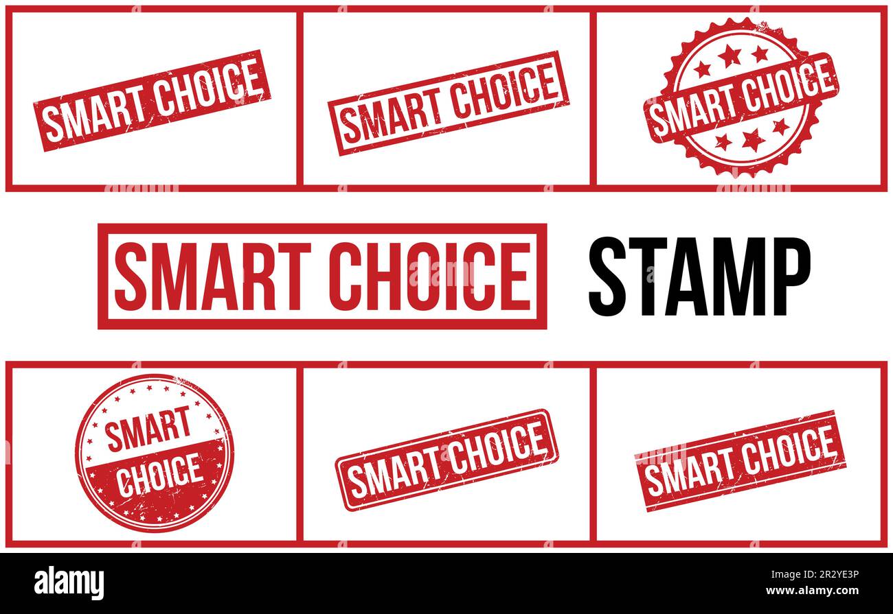 Smart Choice Rubber Stamp Set Vector Stock Vector Image & Art - Alamy