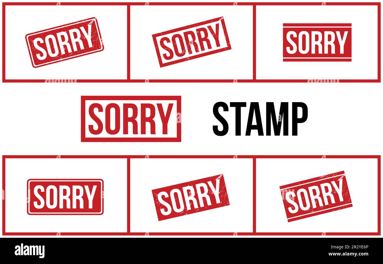 Sorry stamp hi-res stock photography and images - Alamy