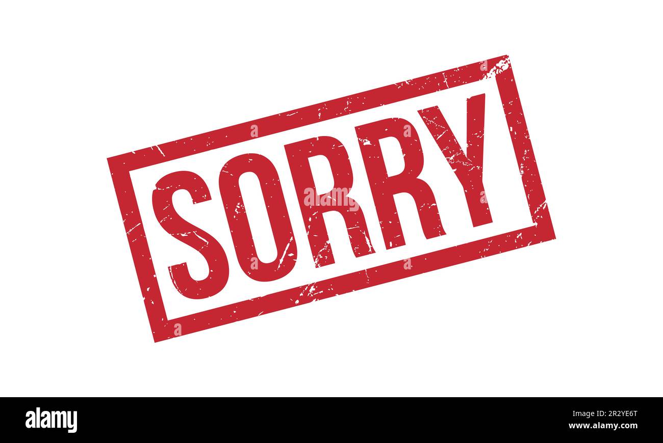 Sorry stamp hi-res stock photography and images - Alamy