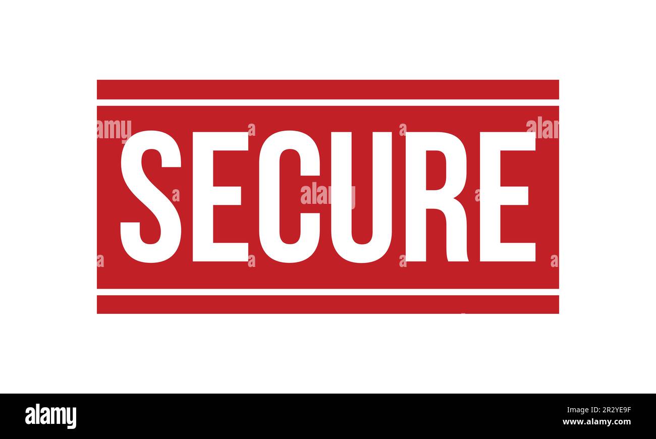 Secure Rubber Stamp Seal Vector Stock Vector Image & Art - Alamy