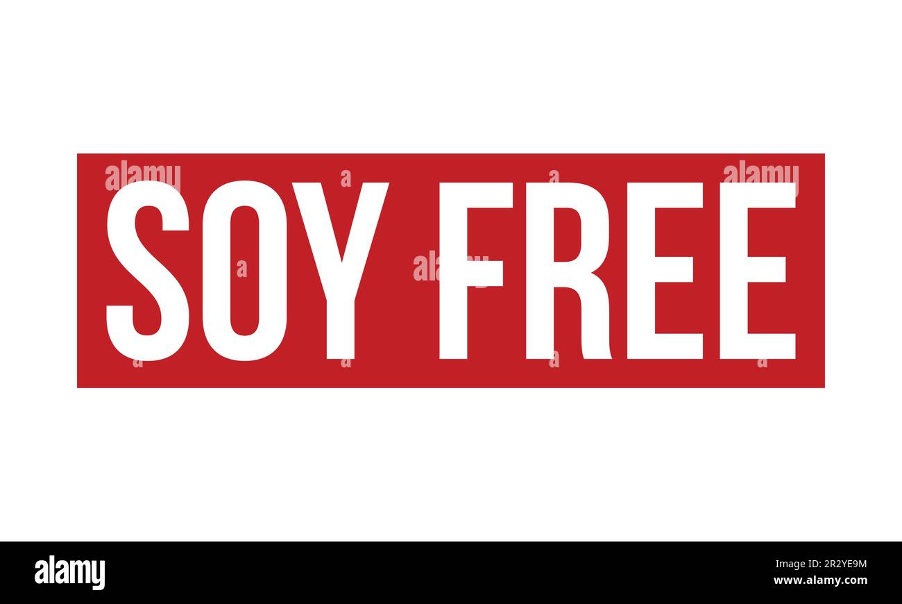 Soy free seal Stock Vector Images - Alamy