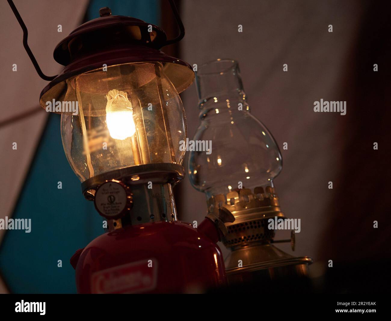 An old torch for camping Stock Photo - Alamy