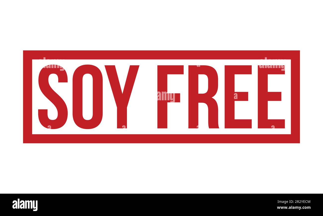 Soy free seal Stock Vector Images - Alamy