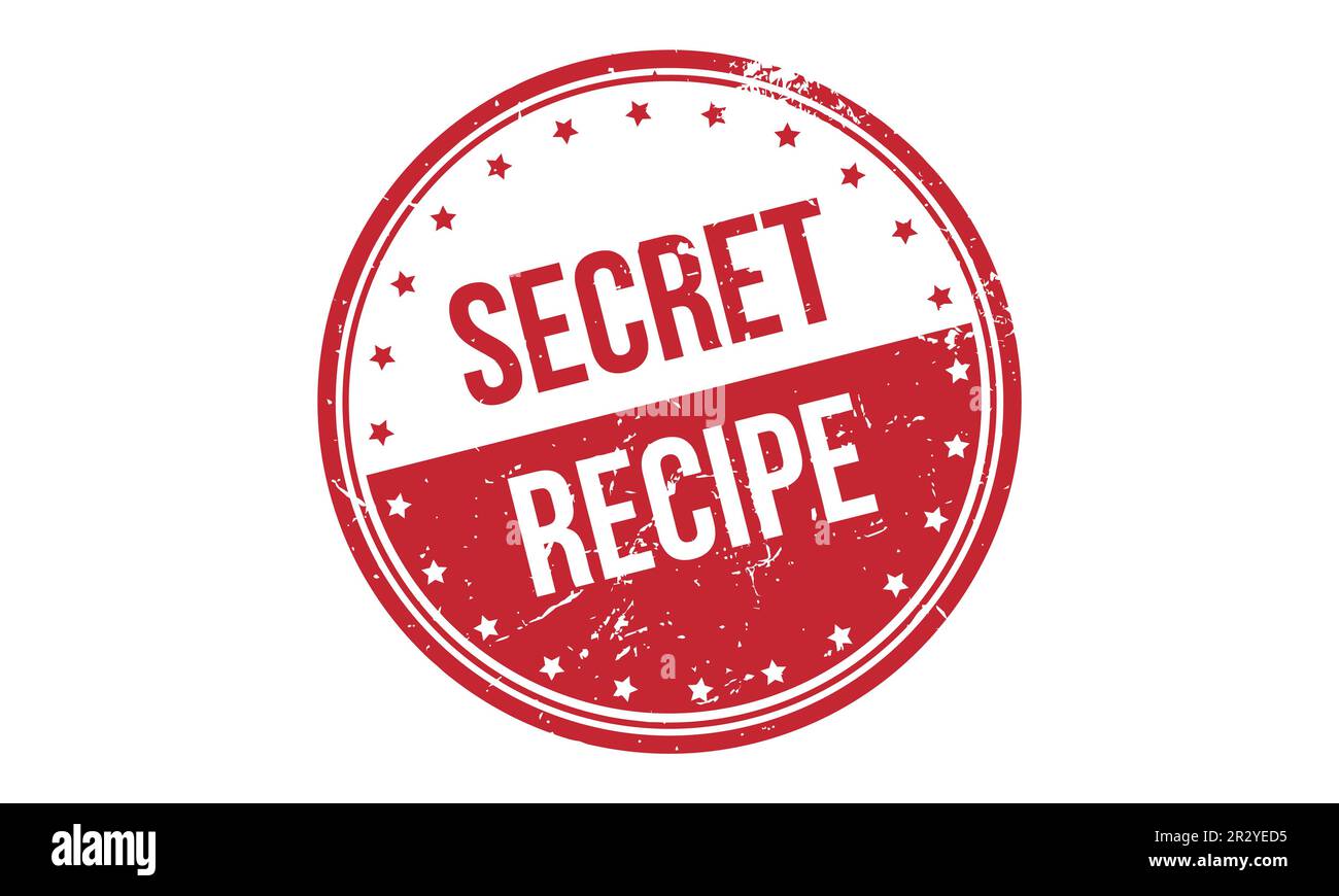 Secret Recipe Rubber Stamp Seal Vector Stock Vector Image & Art - Alamy