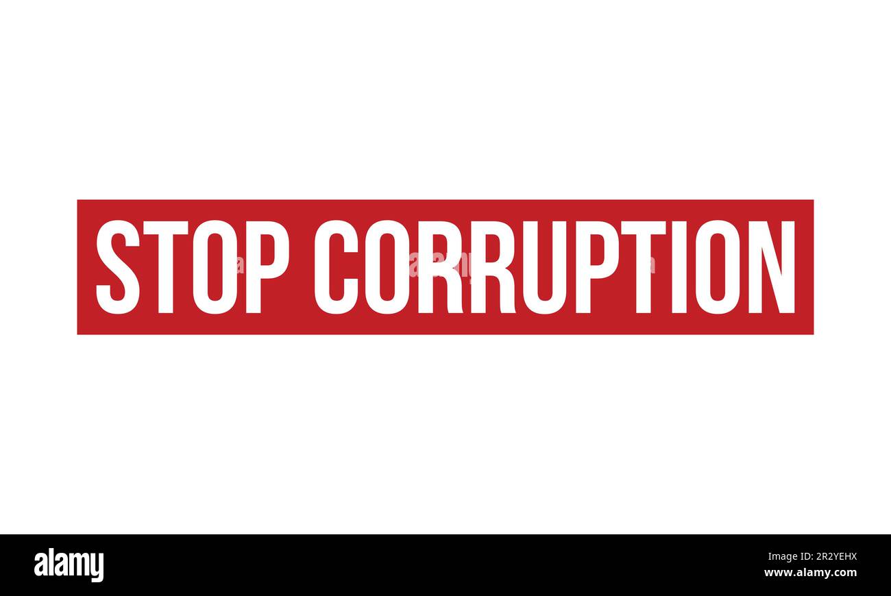 Stop Corruption Rubber Stamp Seal Vector Stock Vector Image & Art - Alamy