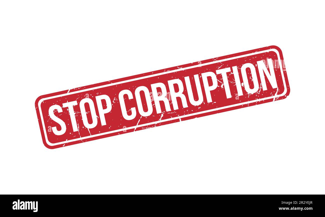 Stop Corruption Rubber Stamp Seal Vector Stock Vector Image & Art - Alamy