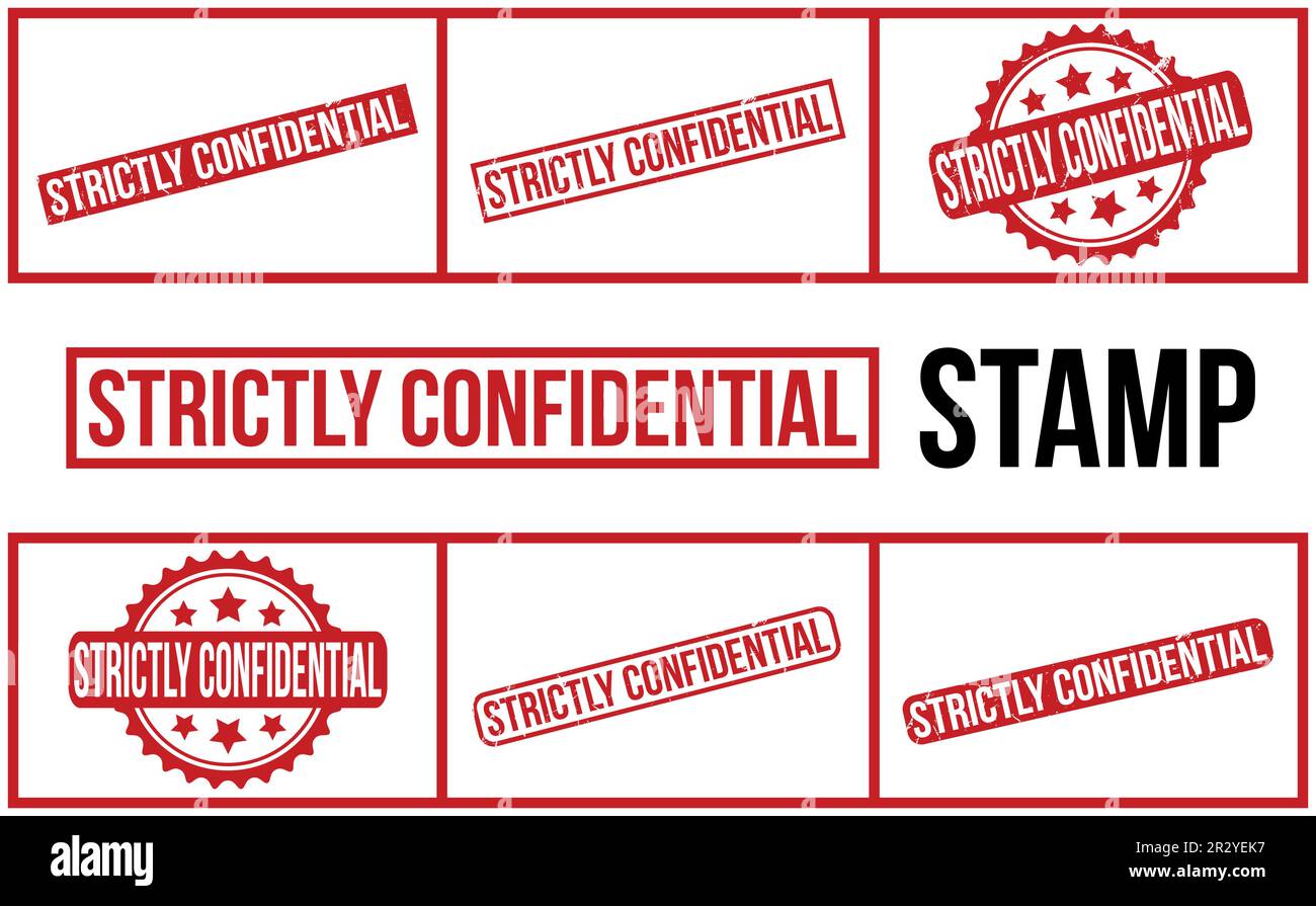 Confidential Stamp Vector