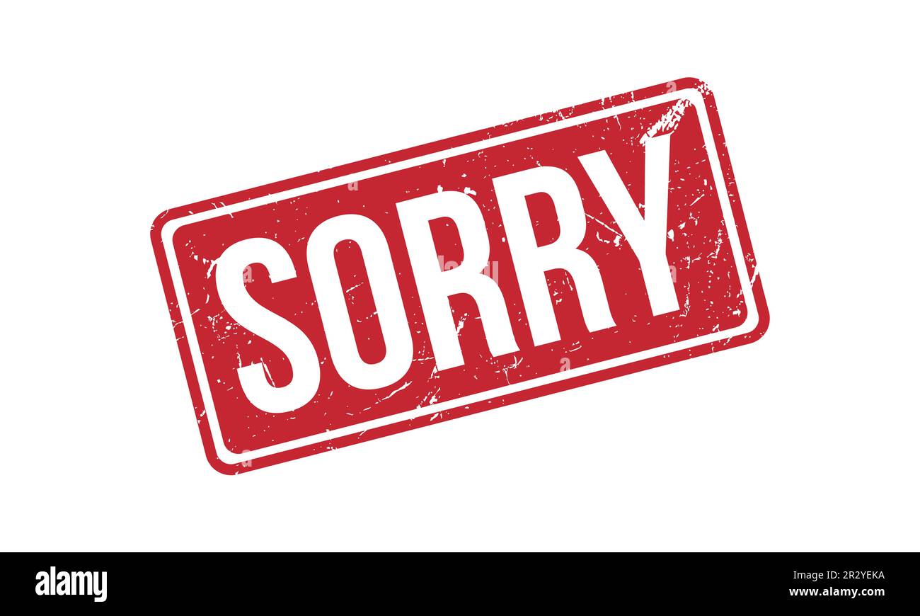 Sorry stamp hi-res stock photography and images - Alamy