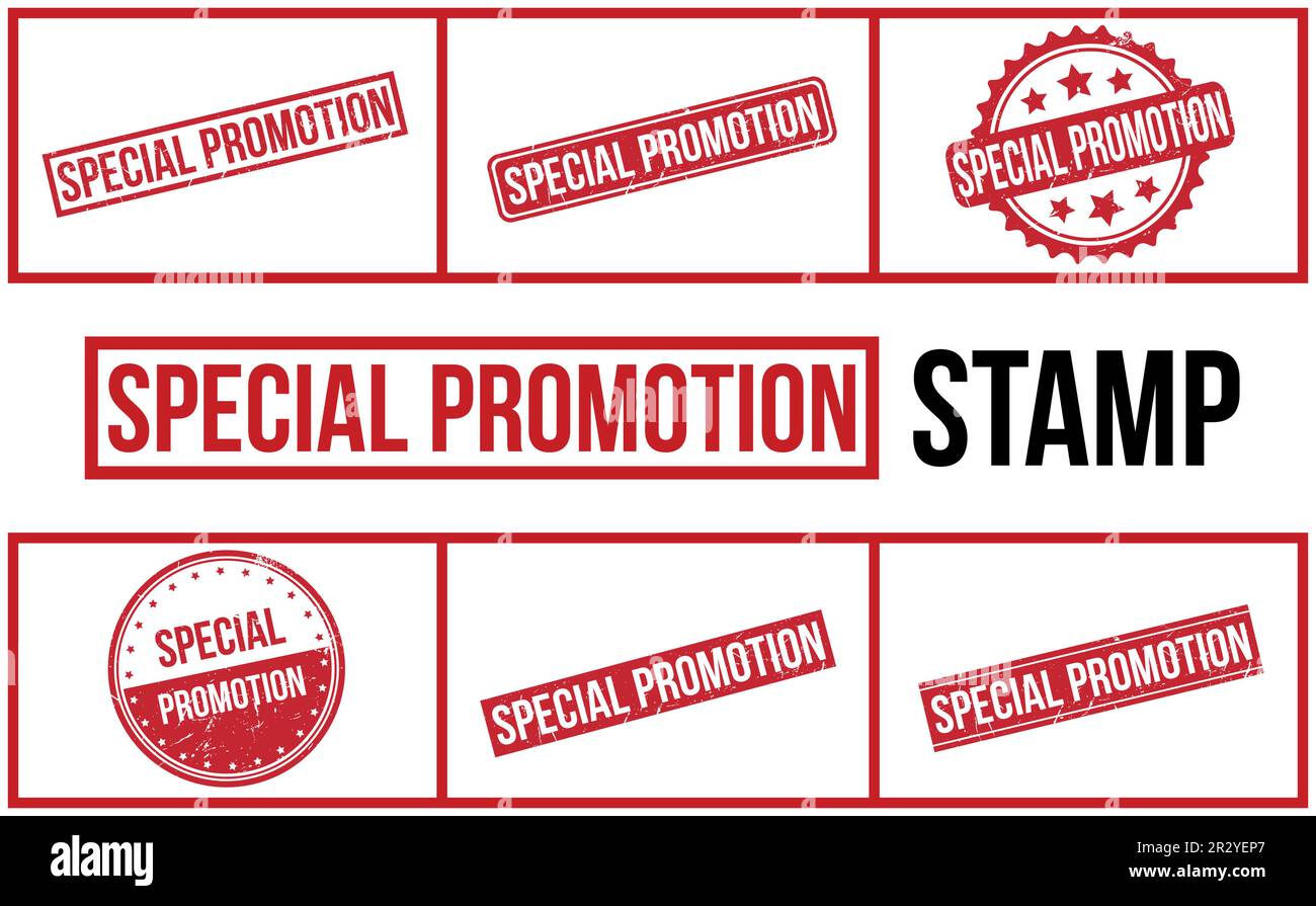 Special Promotion Rubber Stamp Set Vector Stock Vector Image & Art - Alamy
