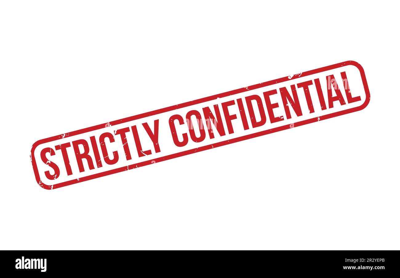 Red Strictly Confidential Rubber Stamp Seal Vector Stock Vector Image & Art - Alamy