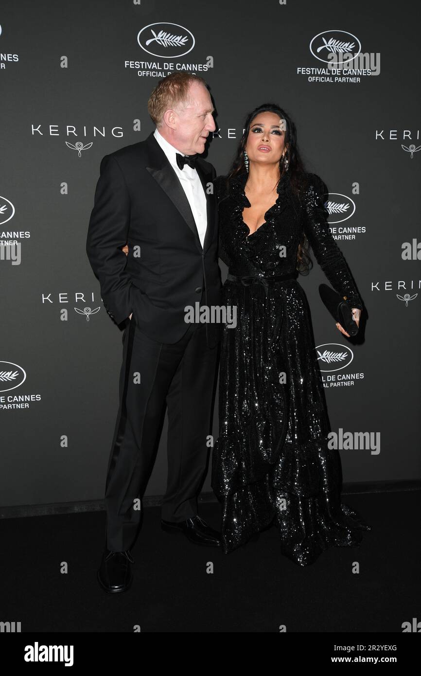 Cannes, France. 21st May, 2023. Salma Hayek and François-Henri Pinault ...