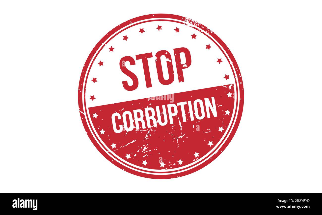 Stop Corruption Rubber Stamp Seal Vector Stock Vector Image & Art - Alamy