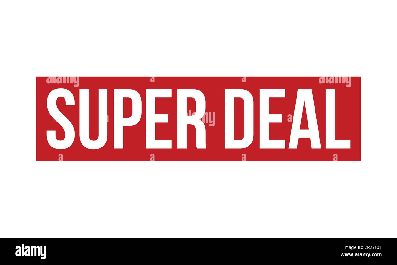 Super Deal Rubber Stamp Seal Vector Stock Vector Image & Art - Alamy