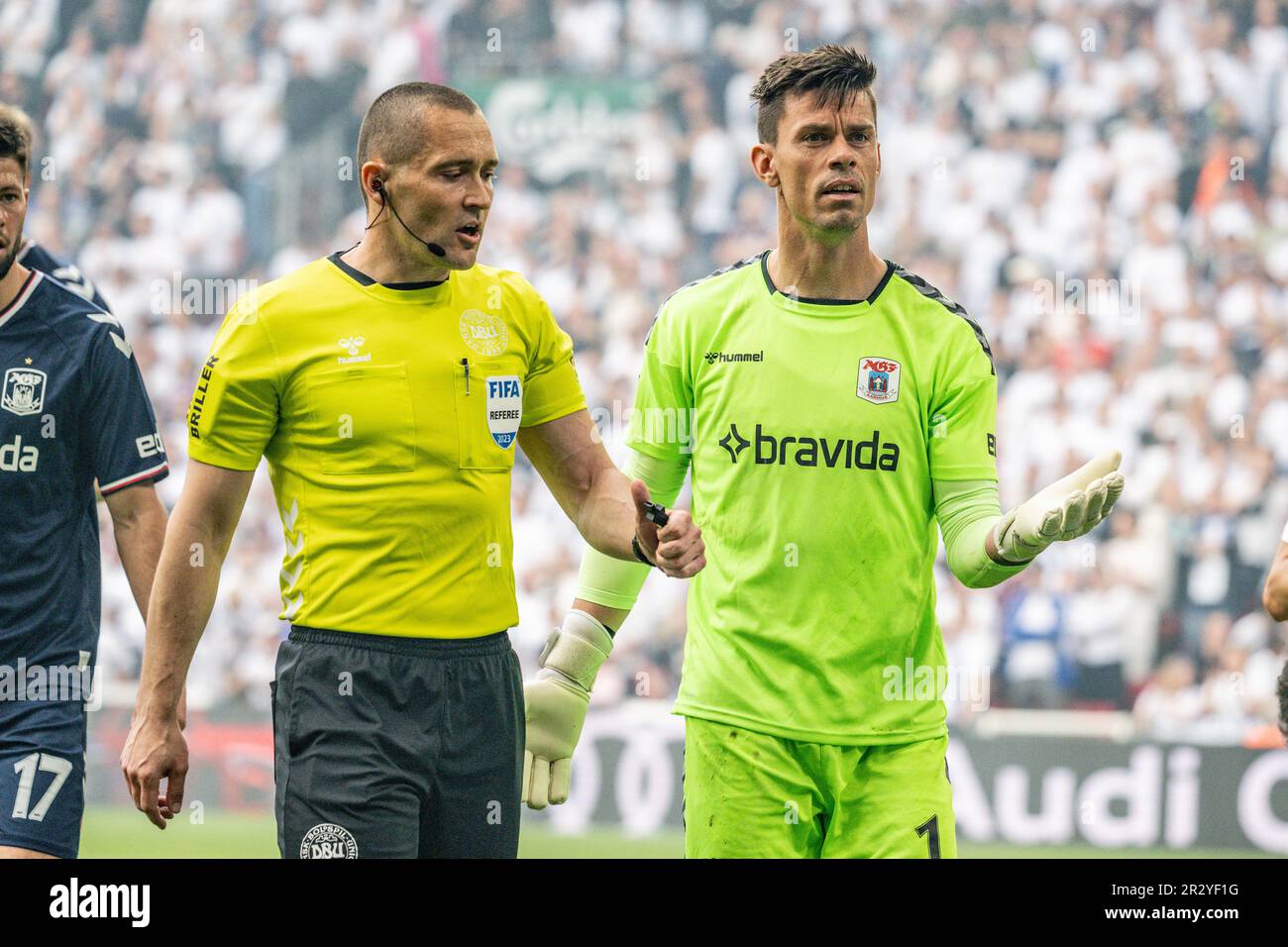 Copenhagen, Denmark. 21st May, 2023. Referee Mads-Kristoffer ...