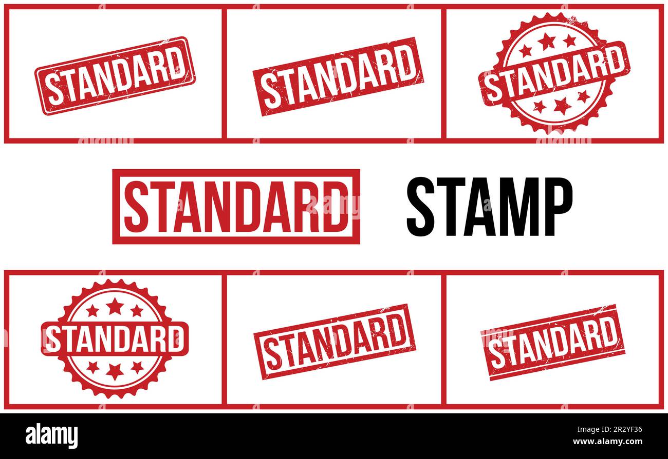 Standard Rubber Stamp Set Vector Stock Vector Image & Art - Alamy