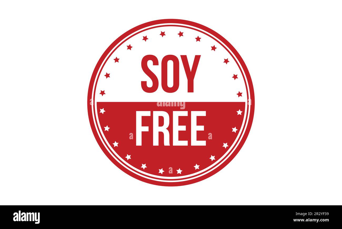 Soy free seal Stock Vector Images - Alamy