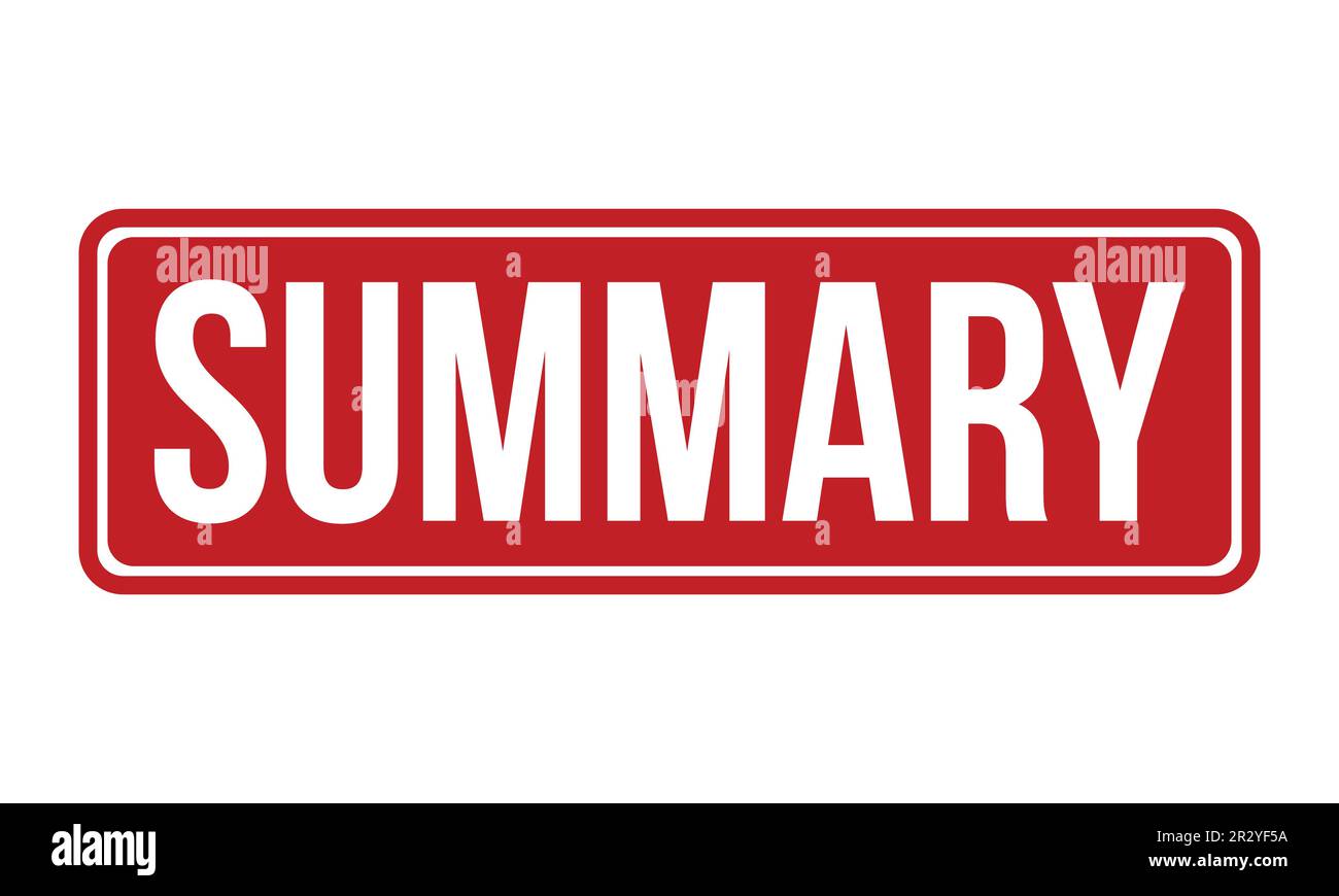 Summary Rubber Stamp Seal Vector Stock Vector Image & Art - Alamy