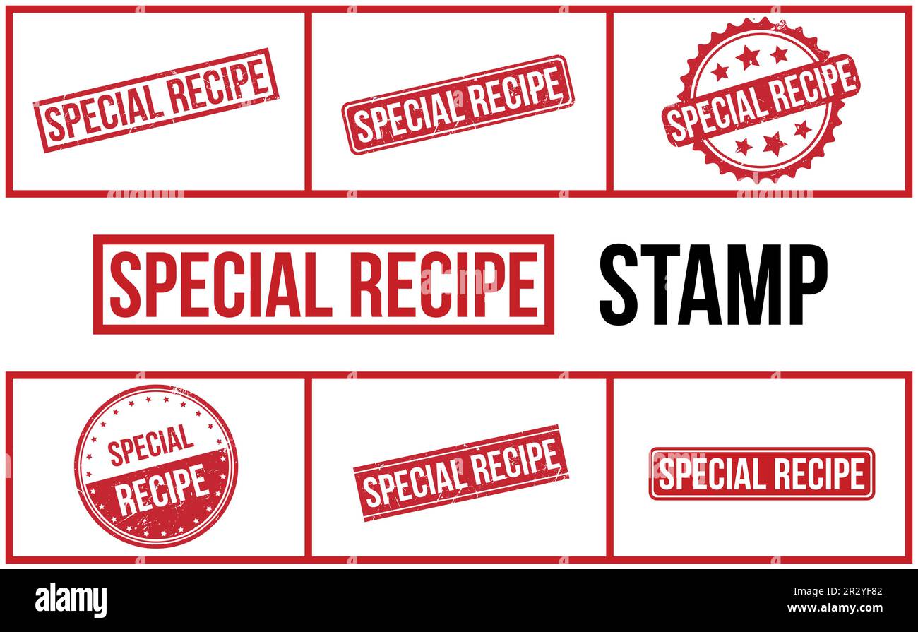 Special recipe seal hi-res stock photography and images - Alamy
