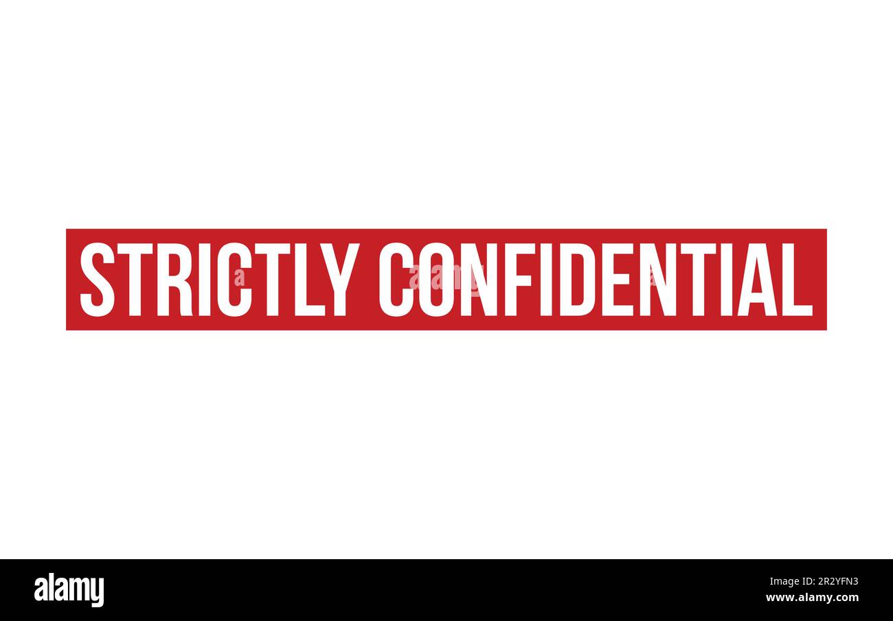 Red Strictly Confidential Rubber Stamp Seal Vector Stock Vector Image ...