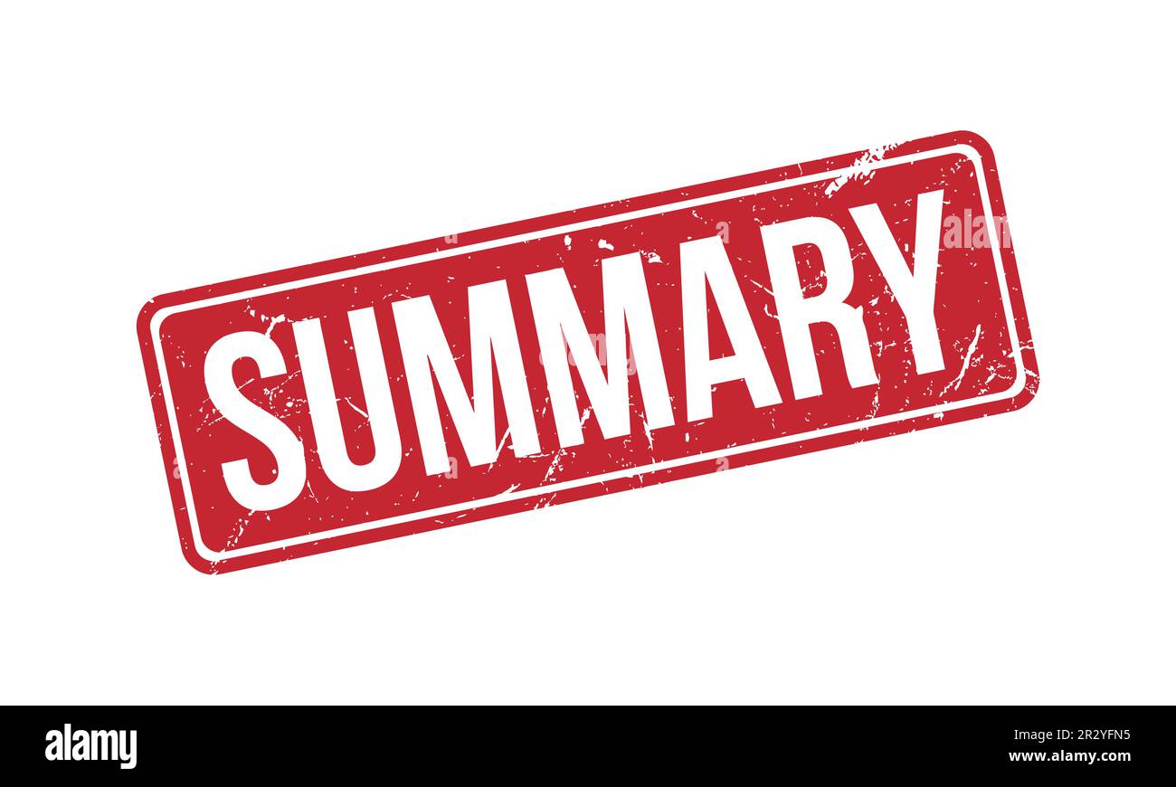 Summary Rubber Stamp Seal Vector Stock Vector Image & Art - Alamy