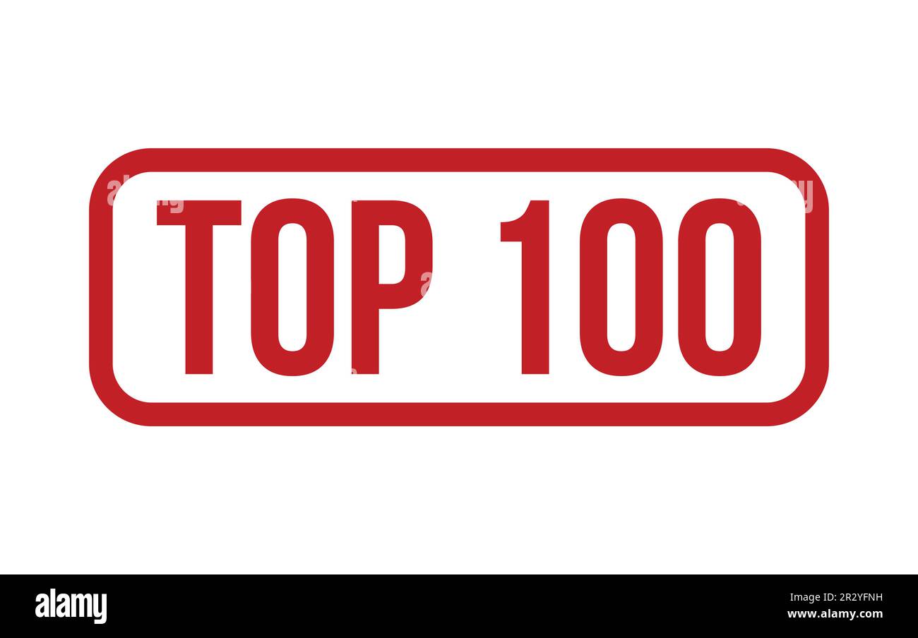 Red Top 100 Rubber Stamp Seal Vector Stock Vector Image & Art - Alamy