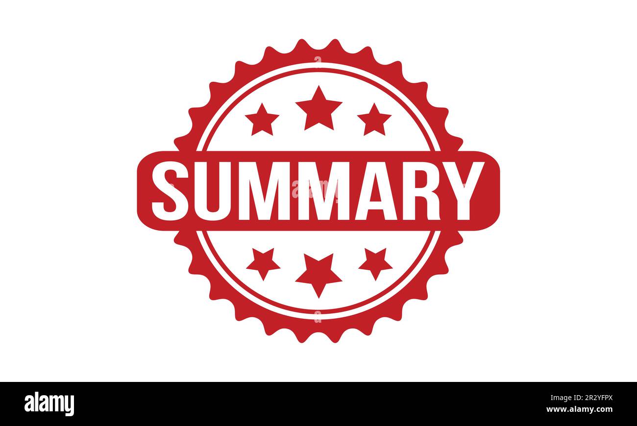 Summary Rubber Stamp Seal Vector Stock Vector Image & Art - Alamy