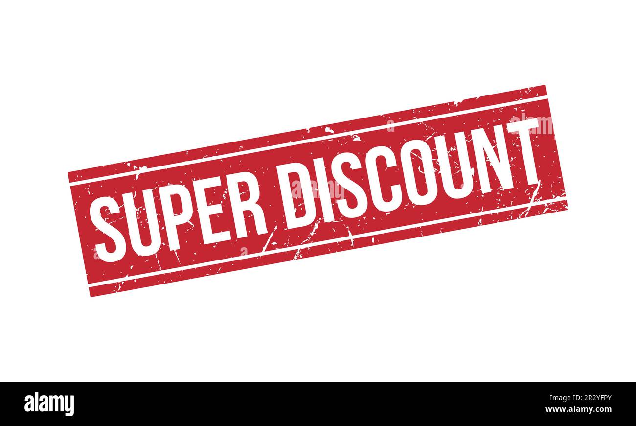 Super Discount Rubber Stamp Seal Vector Stock Vector Image & Art - Alamy