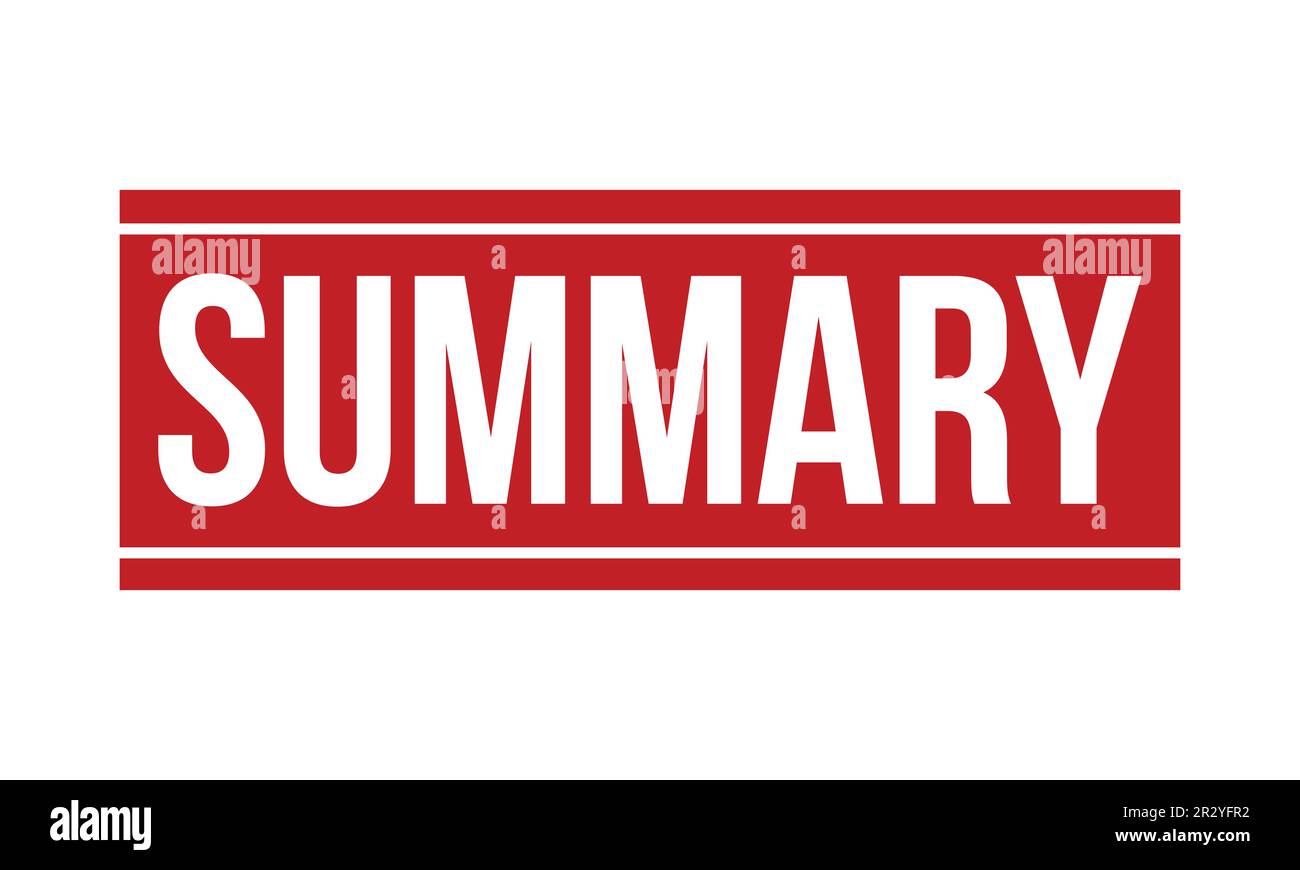 Summary Rubber Stamp Seal Vector Stock Vector Image & Art - Alamy