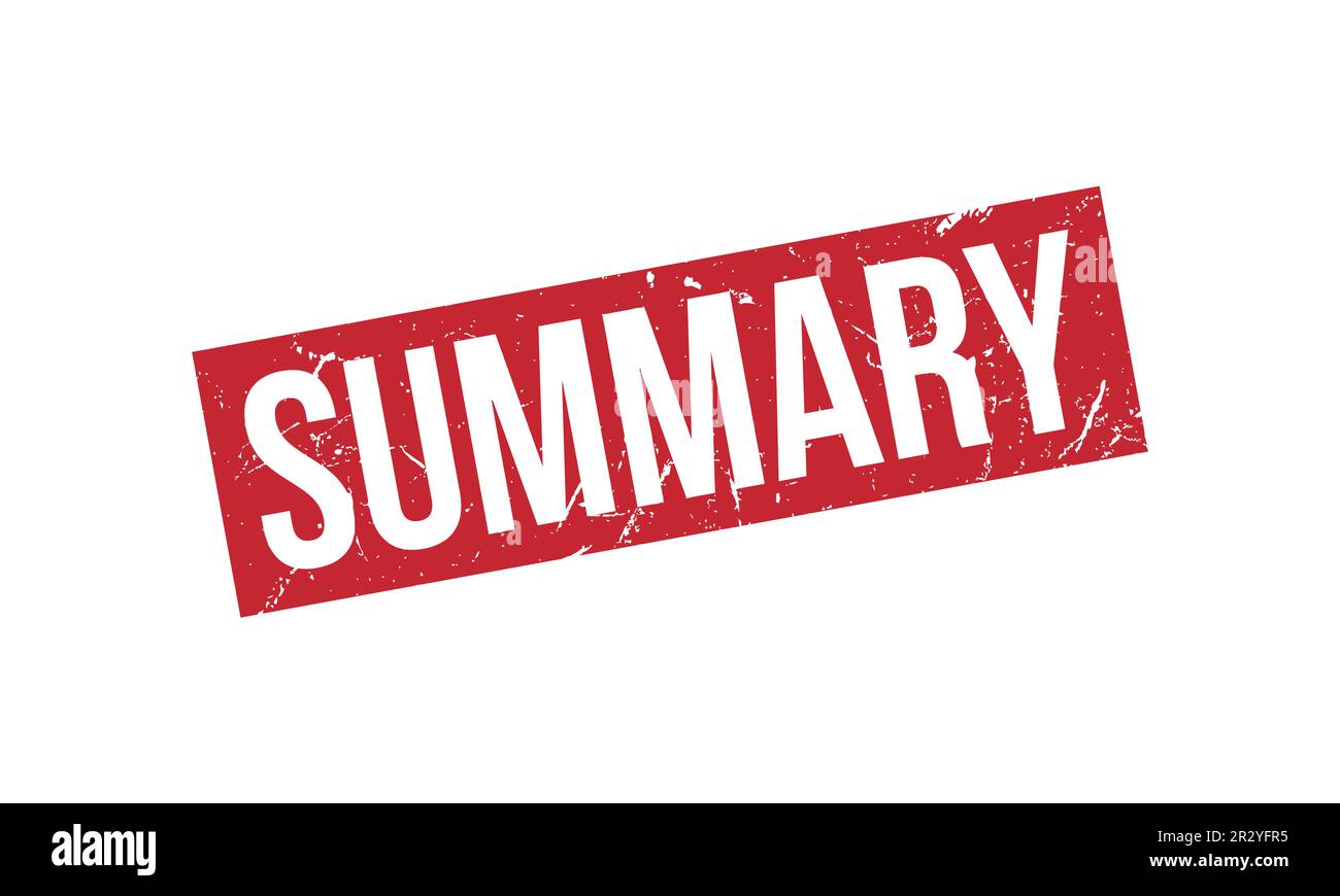 Summary Rubber Stamp Seal Vector Stock Vector Image & Art - Alamy