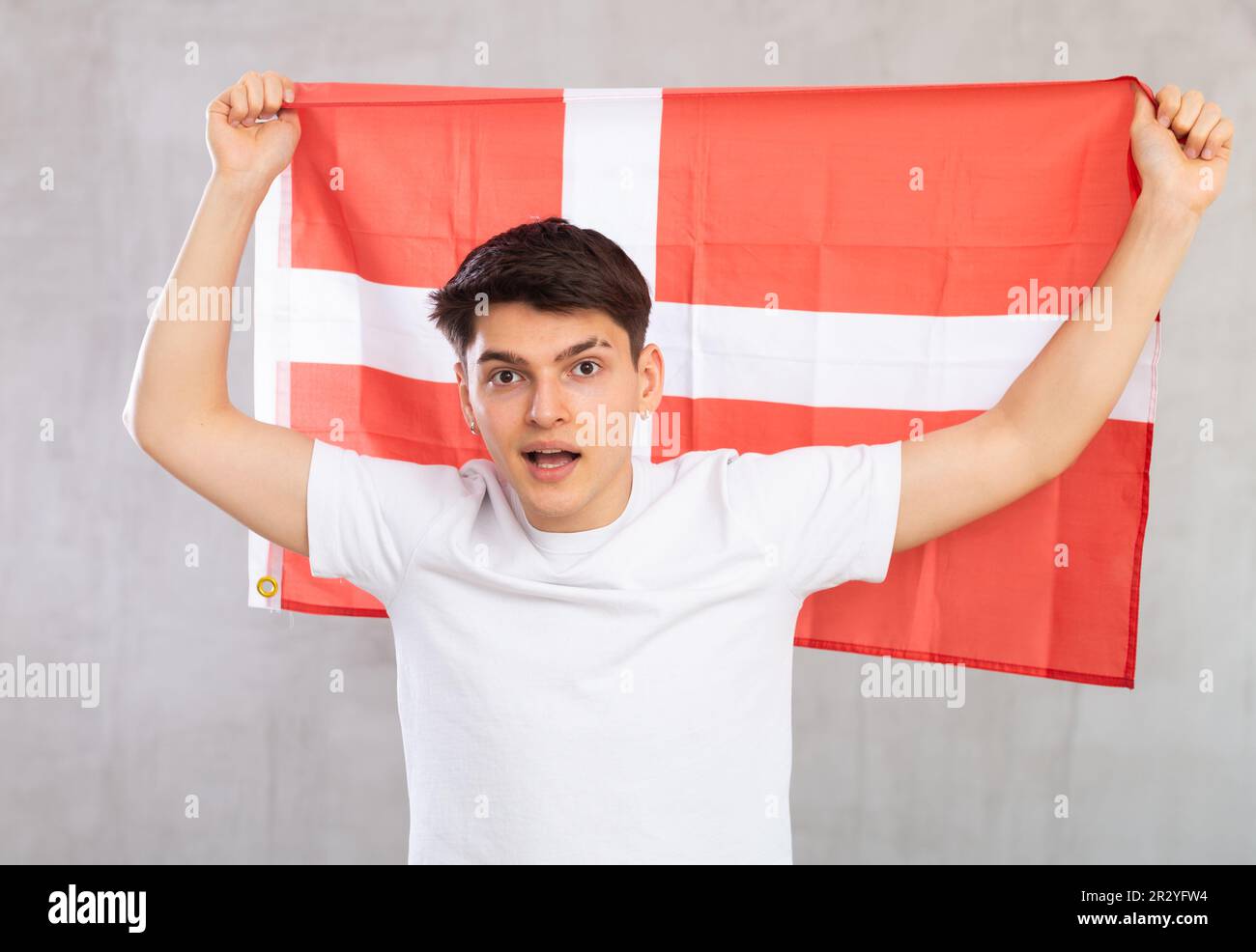 Man holding danish flag hi-res stock photography and images - Alamy