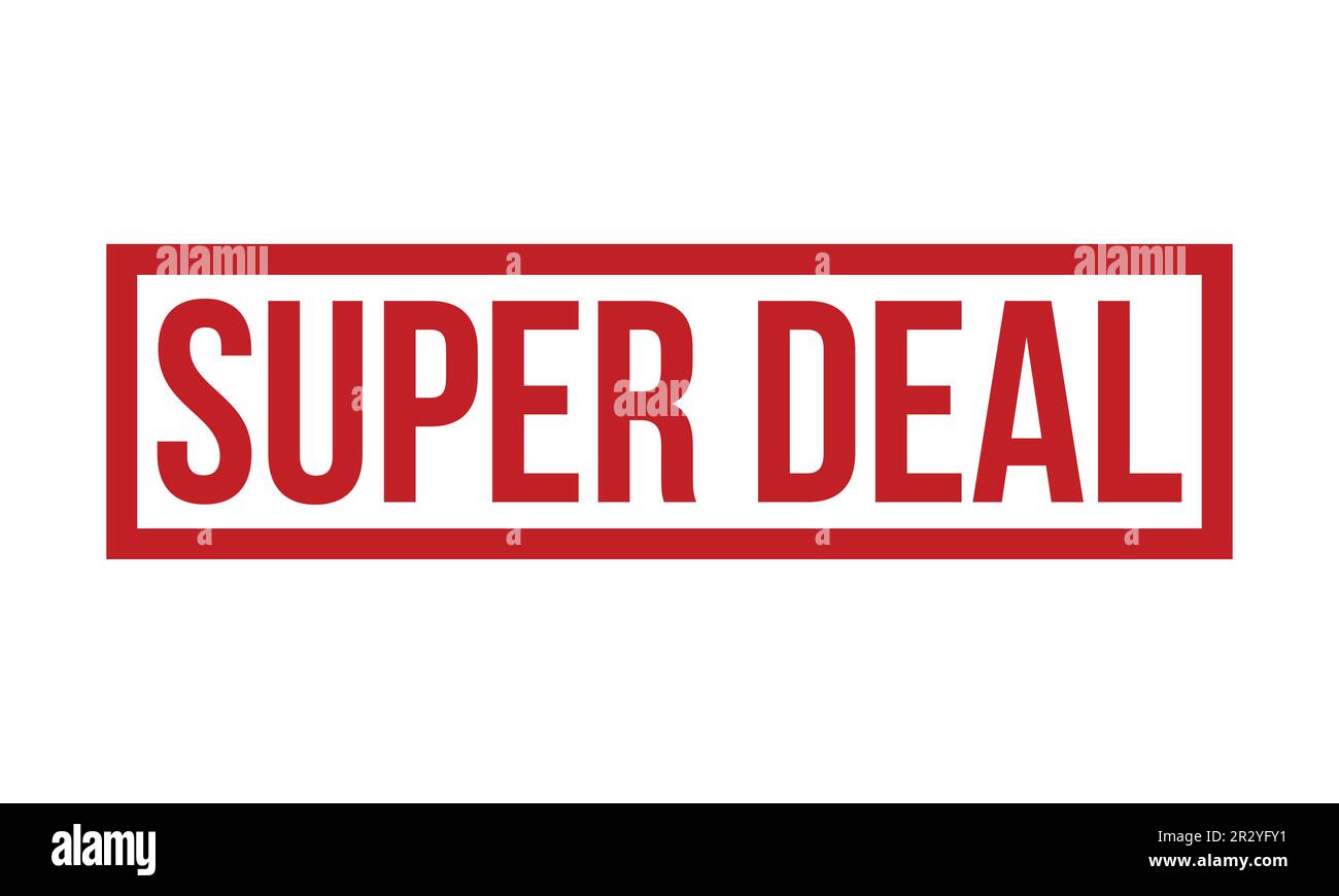 Super Deal Rubber Stamp Seal Vector Stock Vector Image & Art - Alamy