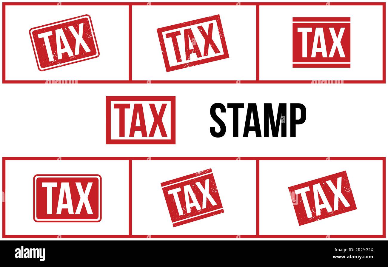 Tax Rubber Stamp Set Vector Stock Vector Image & Art - Alamy