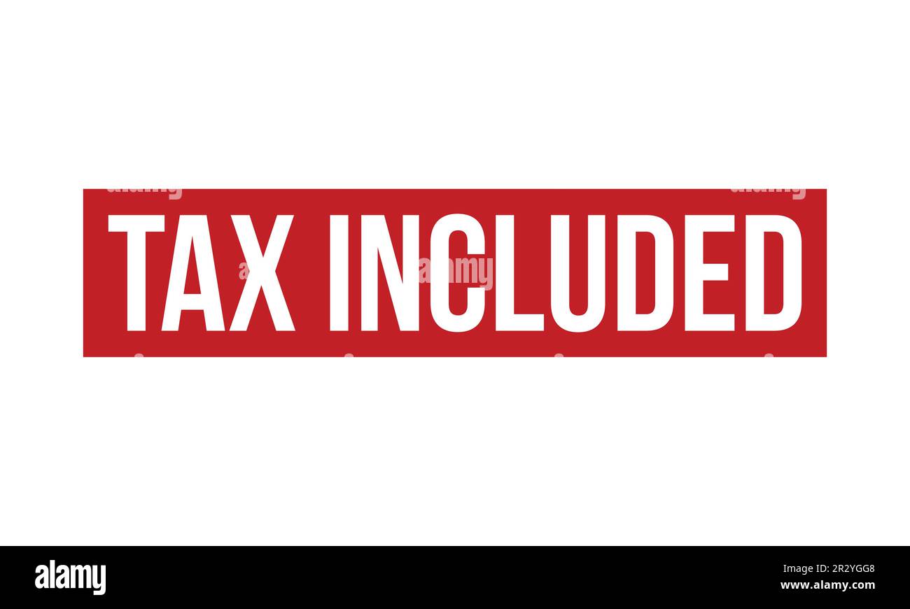 Tax included Stock Vector Images - Alamy