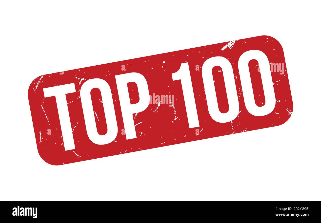 Red Top 100 Rubber Stamp Seal Vector Stock Vector Image & Art - Alamy
