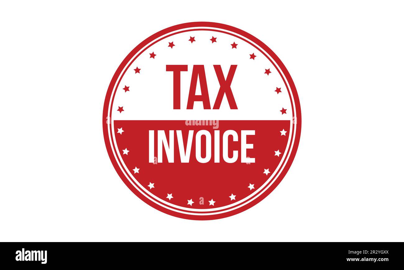 Tax invoice rubber stamp Stock Vector Images - Alamy