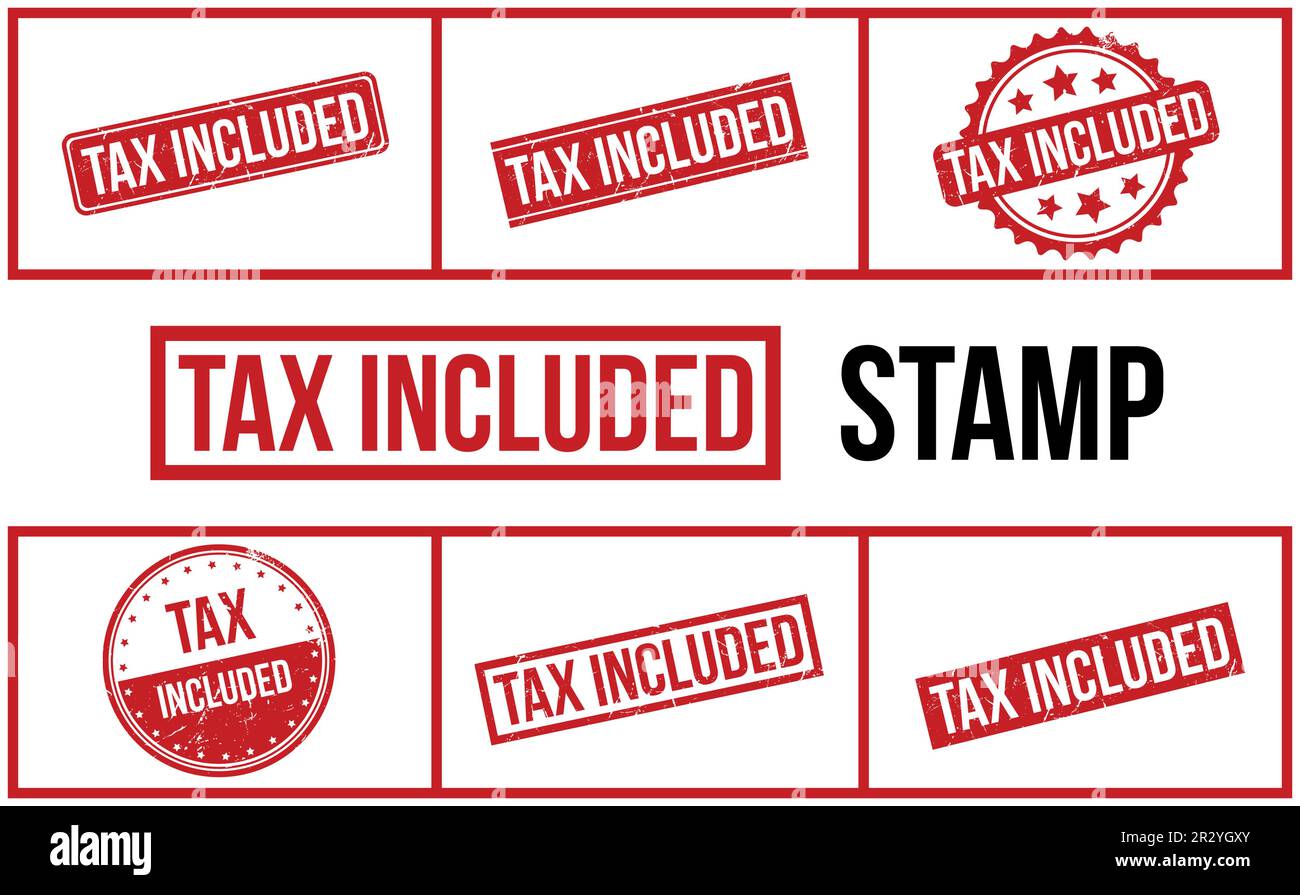 Tax included Stock Vector Images - Alamy
