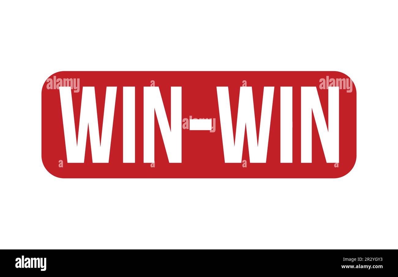 Win-Win Rubber Stamp Seal Vector Stock Vector Image & Art - Alamy