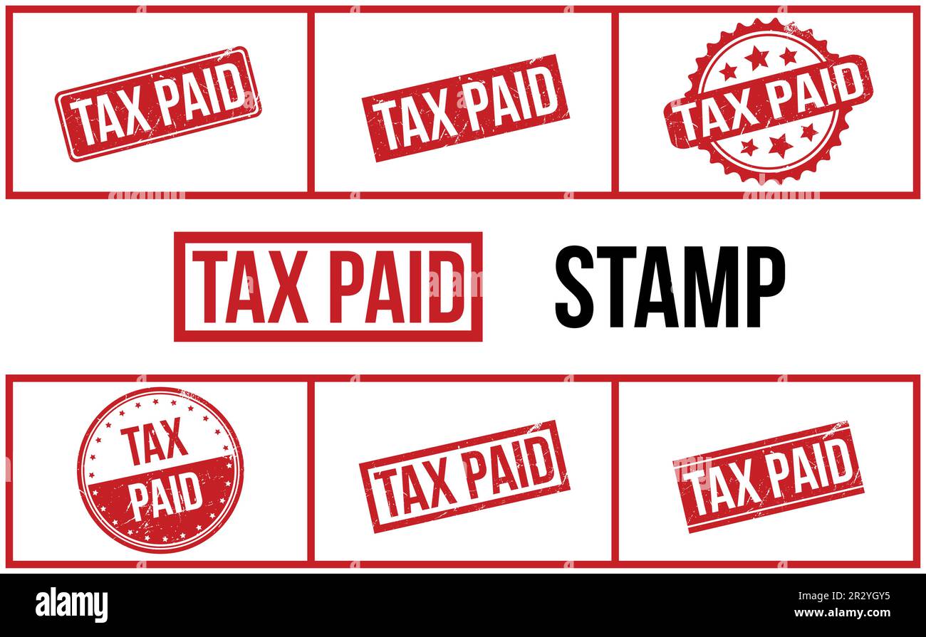 Paid stamp Stock Vector Images - Alamy