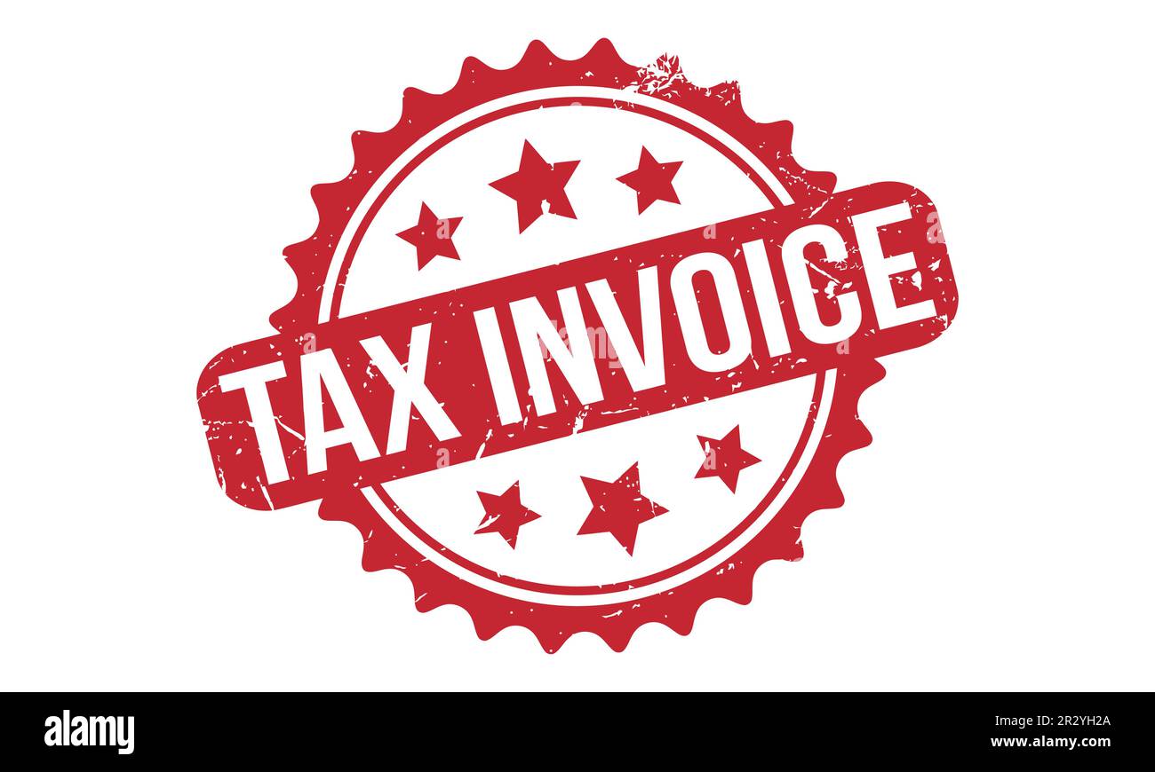 Tax Invoice Rubber Stamp Seal Vector Stock Vector Image & Art - Alamy