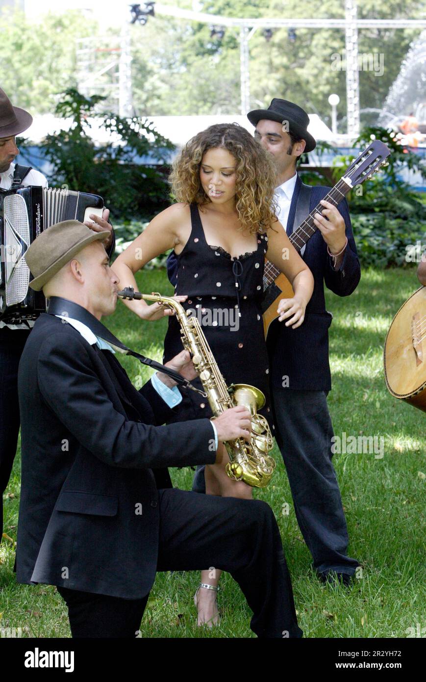 Jade MacRae and Waiting For Guinness a photo call prior to the live ...