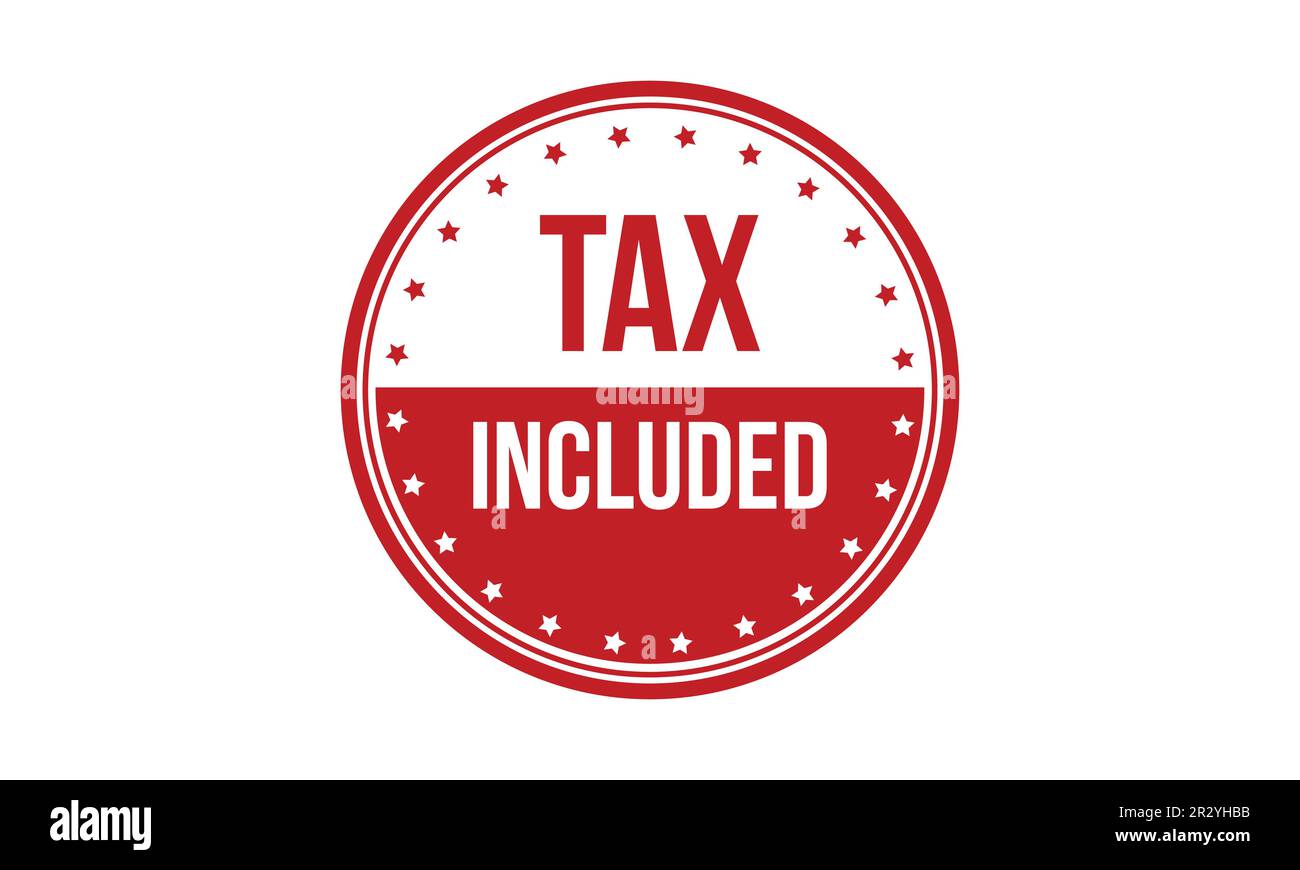 Tax included Stock Vector Images - Alamy