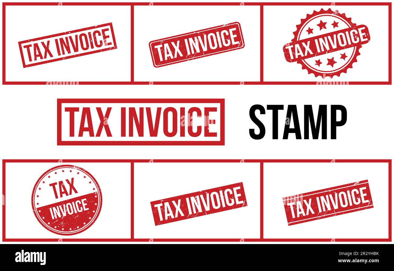 Tax Invoice Rubber Stamp Set Vector Stock Vector Image & Art - Alamy