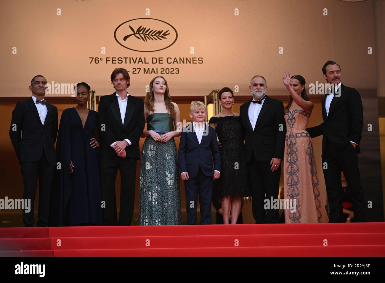 Cannes, France. 21st May, 2023. Sam Riley, a guest, Gabrielle Tana ...