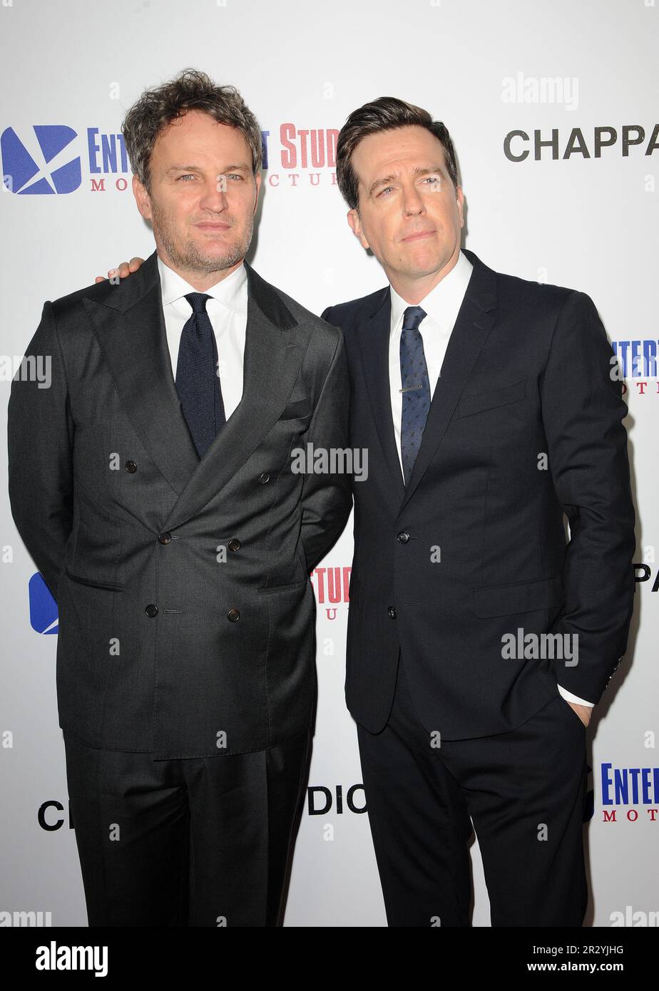 Jason Clarke and Ed Helms at the Los Angeles premiere of ...