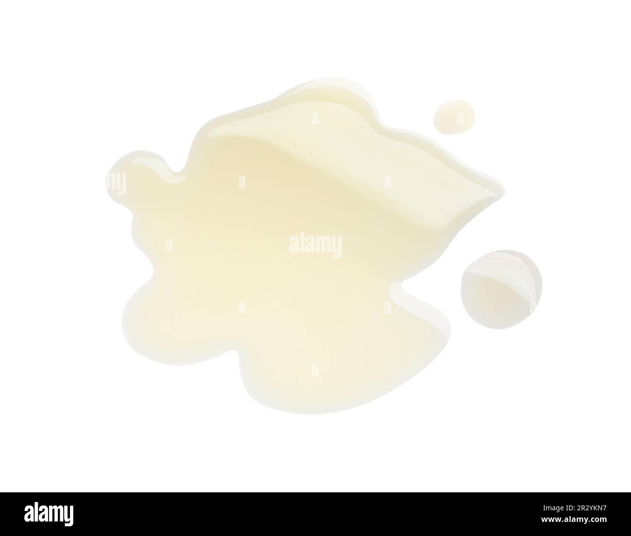 Spilled cooking oil on white background, top view Stock Photo - Alamy