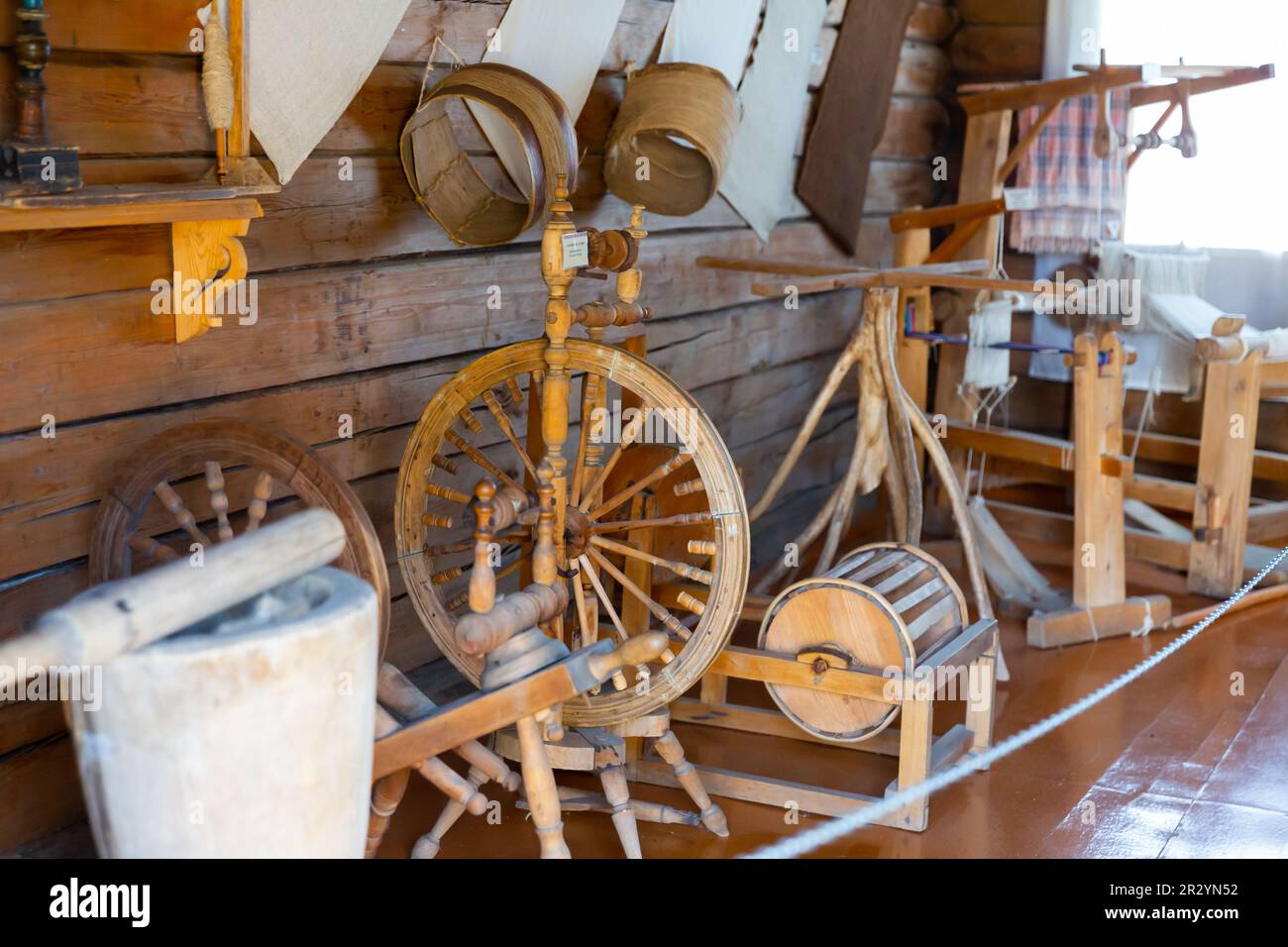 Clothes pavilion in Mari Ethnographic Open-Air Museum Stock Photo - Alamy