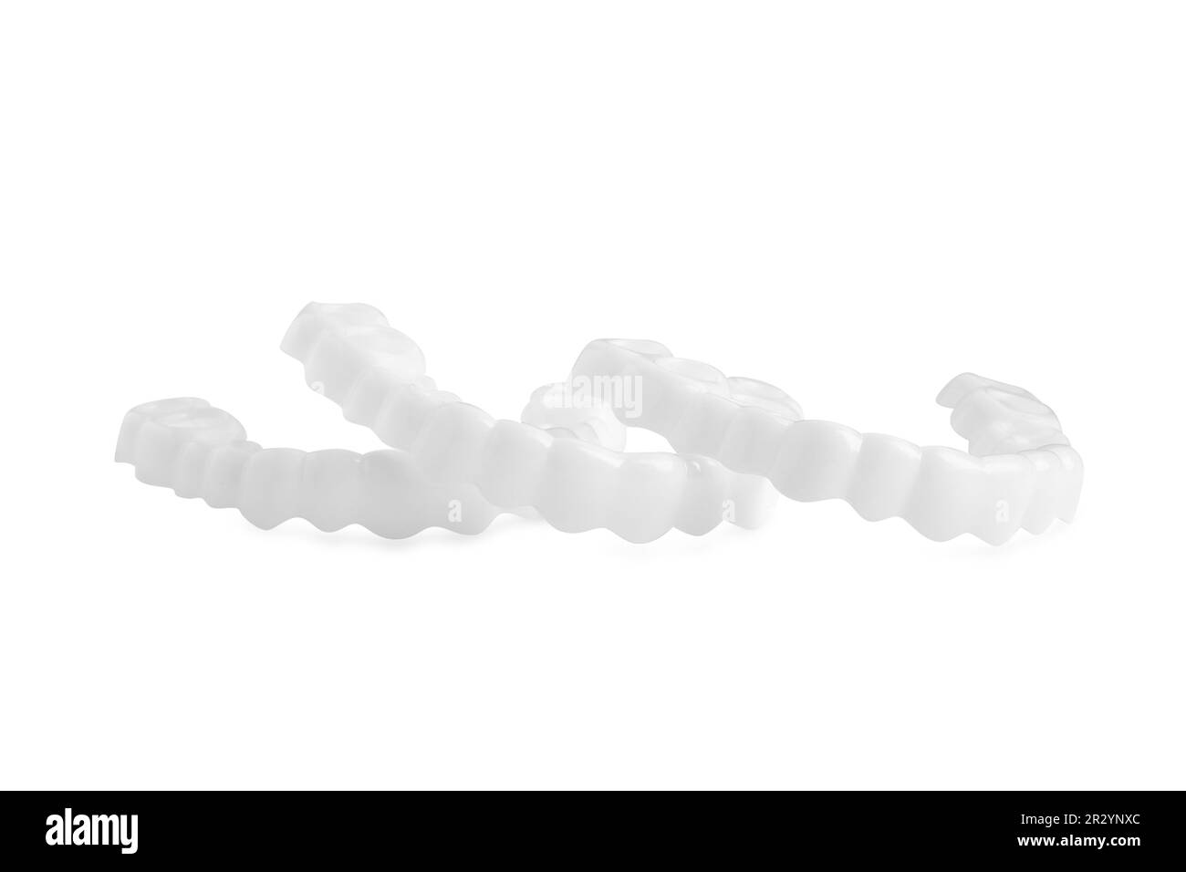 Dental mouth guards on white background. Bite correction Stock Photo ...