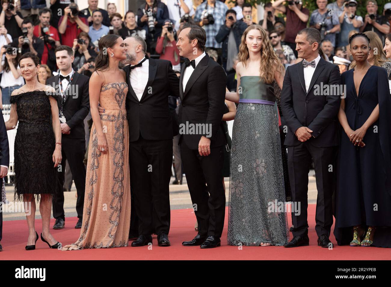 Cannes, France. 21st May, 2023. Gabrielle Tana, Alicia Vikander ...