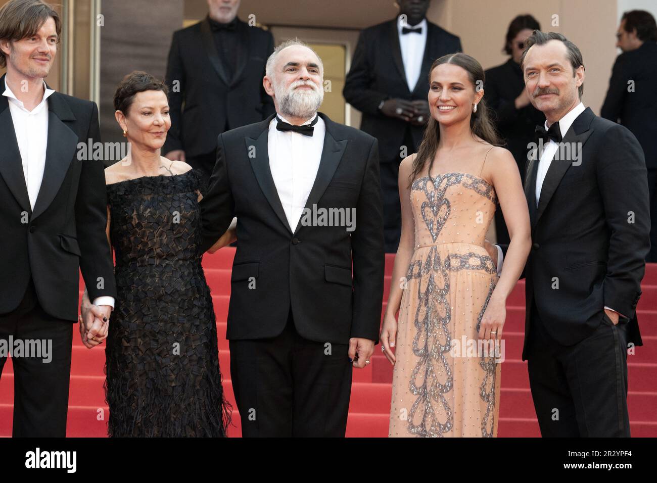 Cannes, France. 21st May, 2023. Sam Riley, Gabrielle Tana, director ...